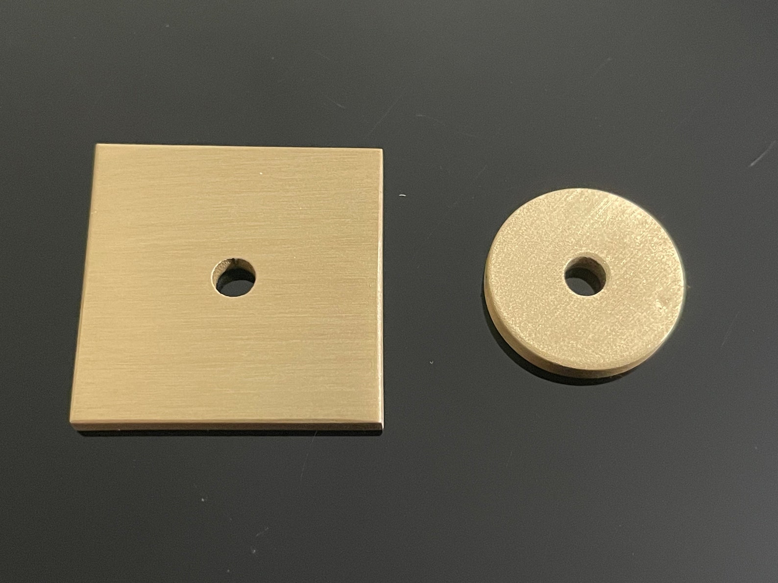 Brushed Brass Backplate for Cabinet Knobs and Cabinet Pulls - Etsy