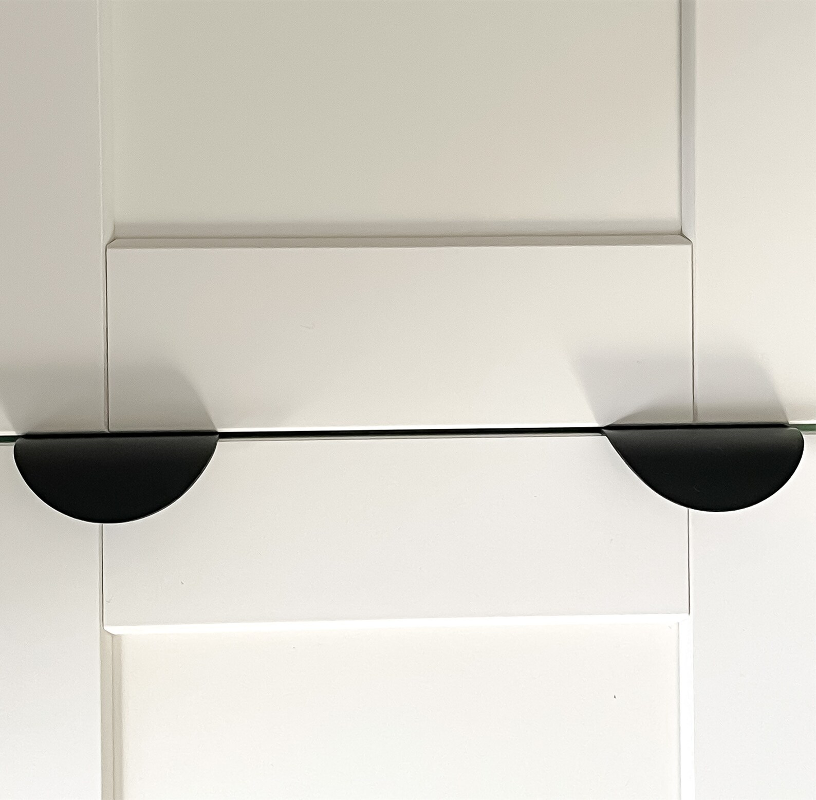 Black Invisible Drawer Pulls - Handle Finger Pull, Cabinet Hardware - Etsy