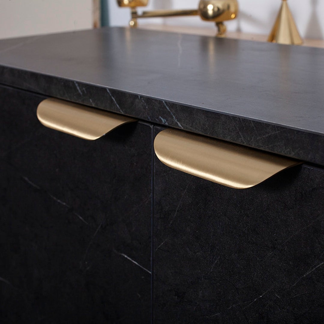 Invisible Drawer Pulls Handle Finger Pull Cabinet Hardware - Etsy