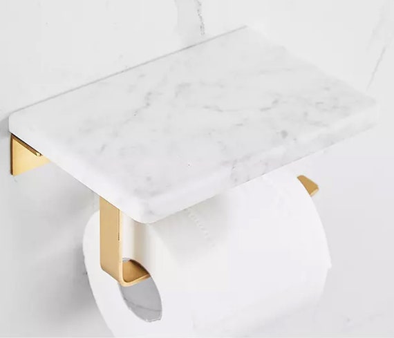 Marble toilet roll holder store