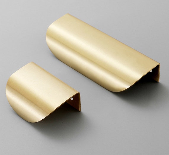 Invisible Drawer Pulls Handle Finger Pull Cabinet Hardware Etsy