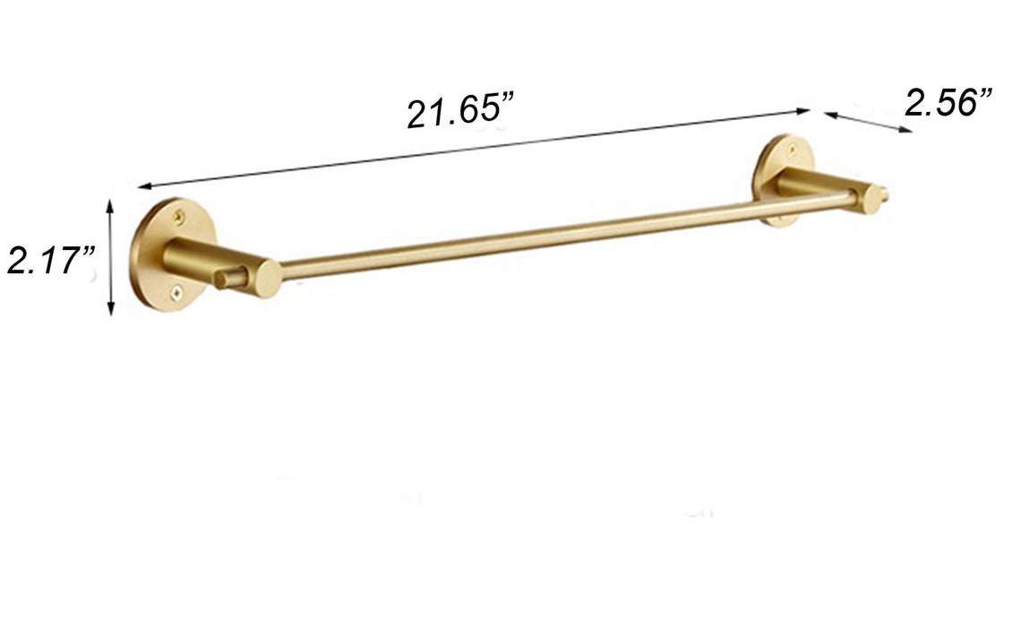 Brass Towel Bar Modern Brass Towel Rod Brass Hand Towel - Etsy