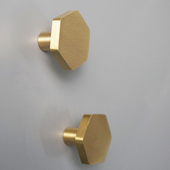 Gold Brass Knob Gold Cabinet Handle - Etsy