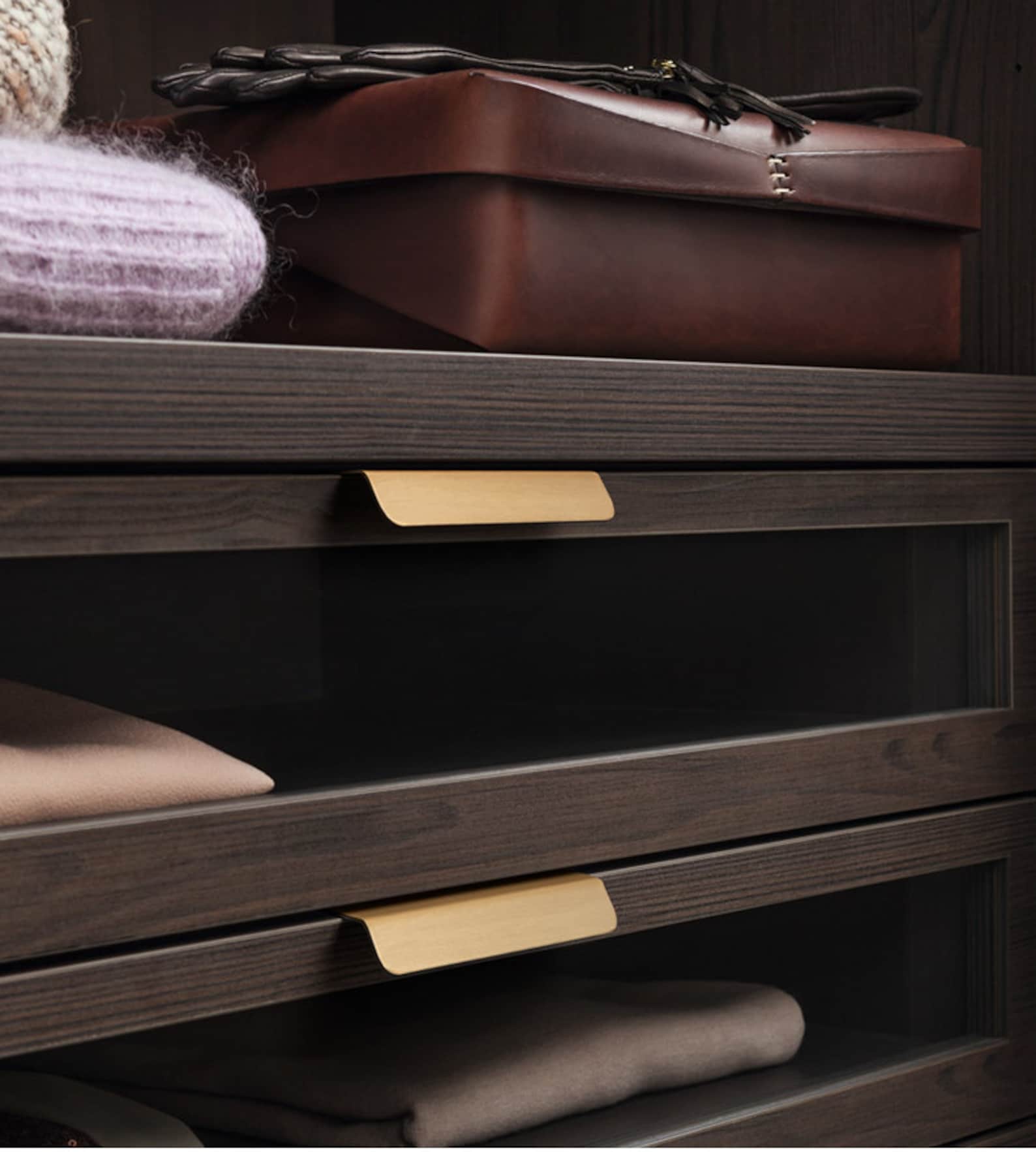 Invisible Drawer Pulls - Handle Finger Pull, Cabinet Hardware - Etsy