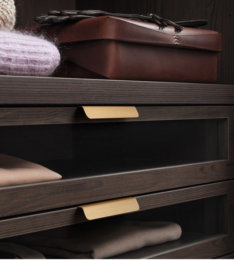 Invisible Drawer Pulls - Handle Finger Pull, Cabinet Hardware - Etsy