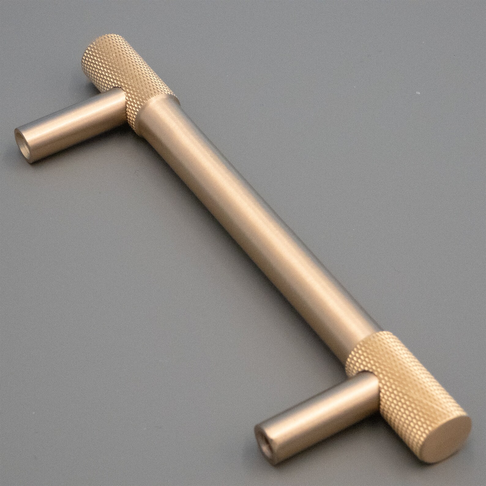 Solid Brass Knurled Cabinet Pull - Textured Drawer Handle - Etsy