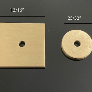 Brushed Brass Backplate for Cabinet Knobs and Cabinet Pulls - Etsy