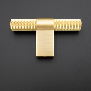 Solid Brass Knurled Drawer Pulls and Knobs- T Bars and Round Drawer Pulls and Handles - Etsy