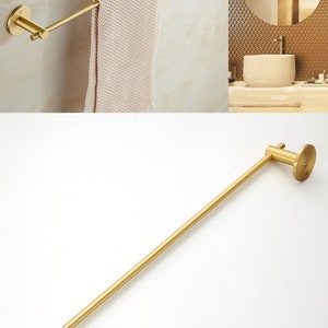 Brass Towel Bar, Modern Brass Towel Rod, Brass Hand Towel Holder ...