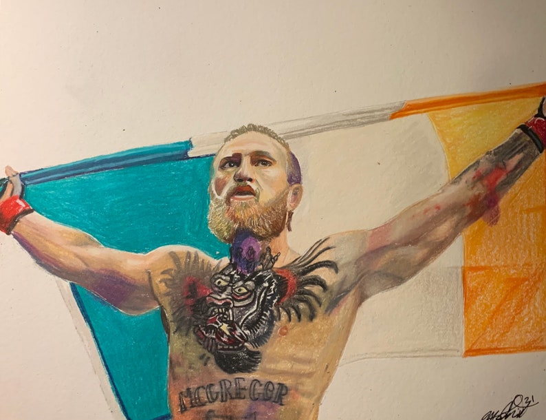 Conor Mcgregor Colored Pencil Drawing - Etsy