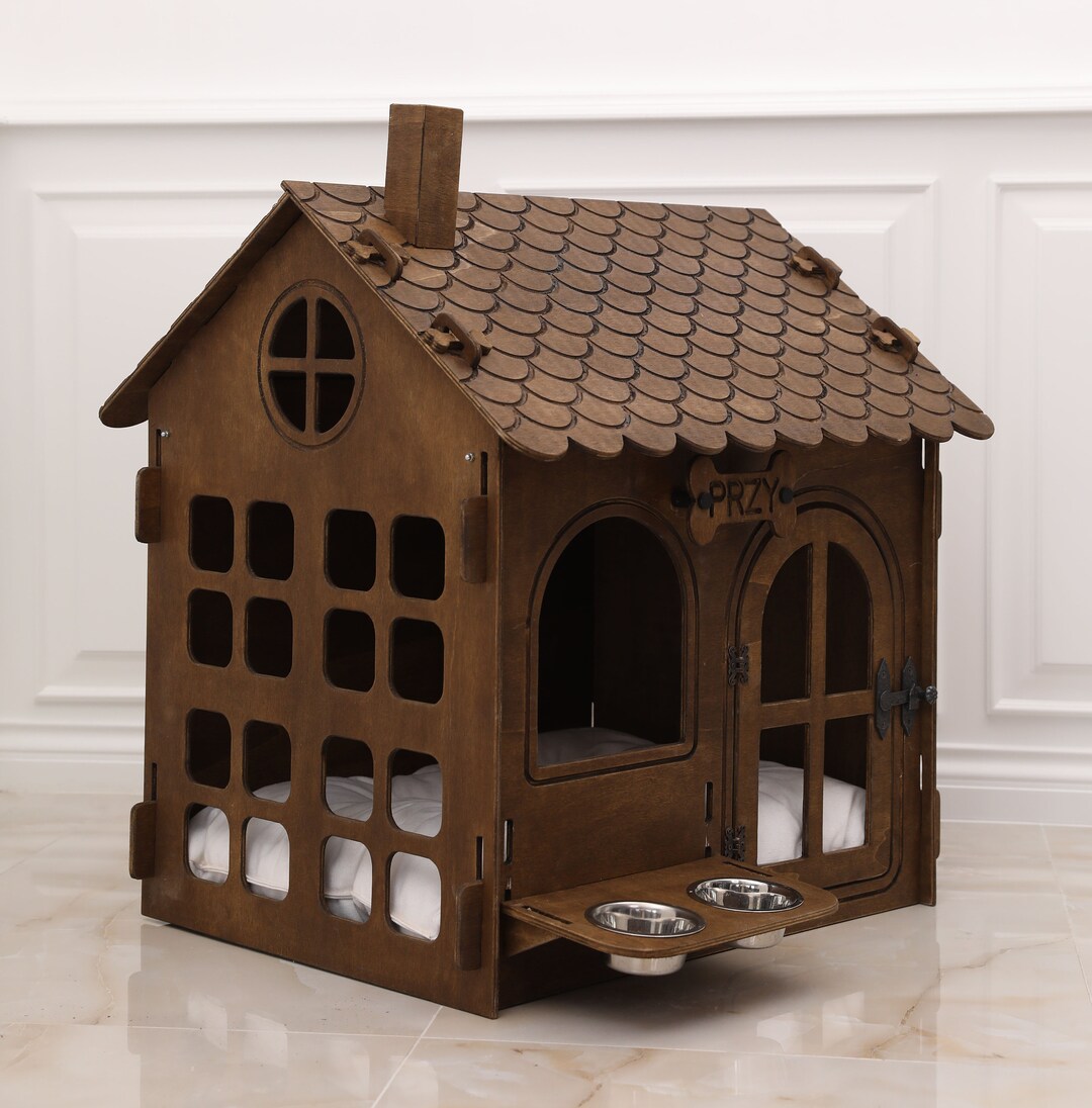 Modern Dog House, Wooden Pet House, İndoor Dog Bed, Dog Crate, Dog ...
