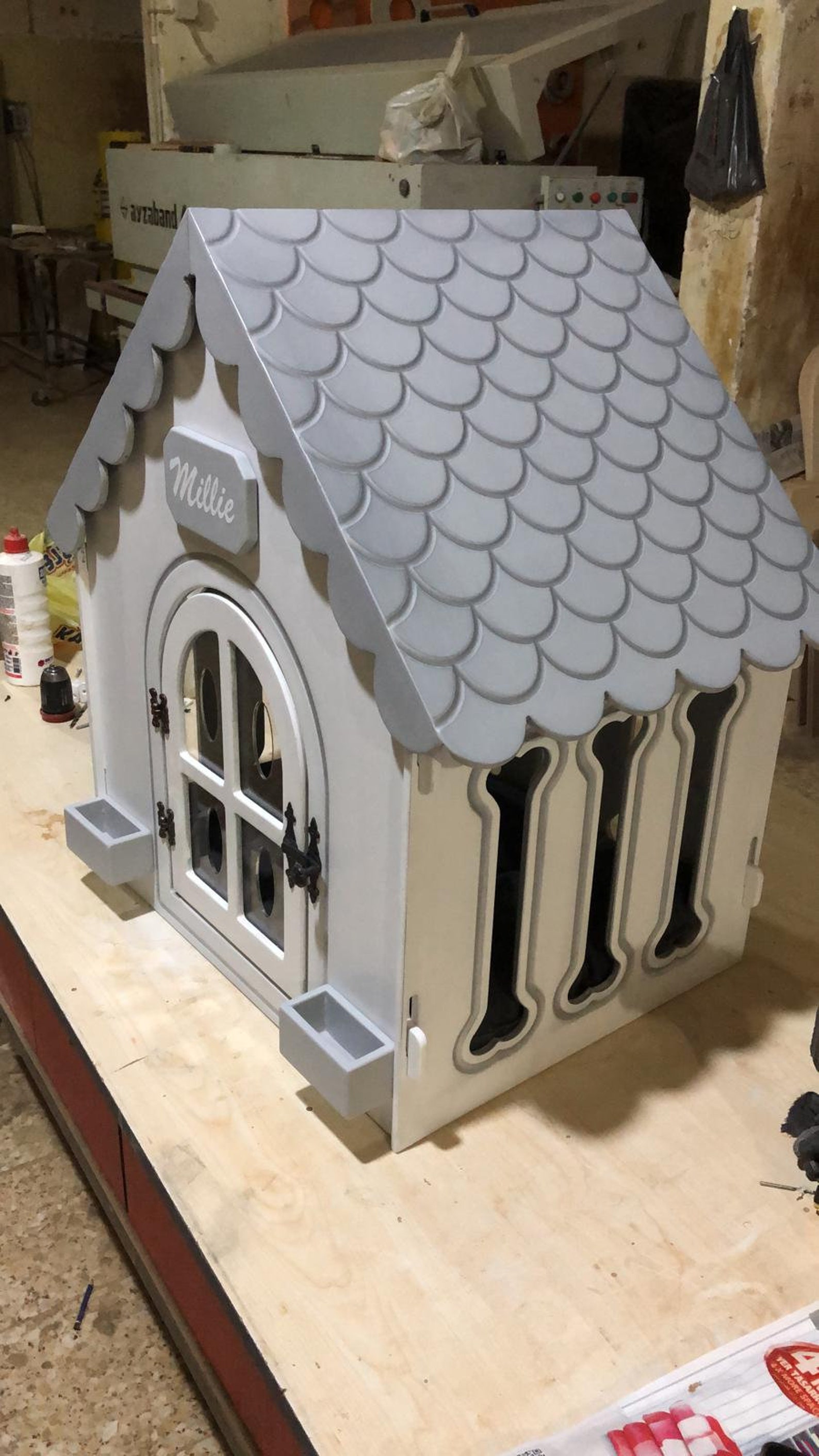 Modern Dog House Wooden Pet House İndoor Dog Bed Dog Crate | Etsy