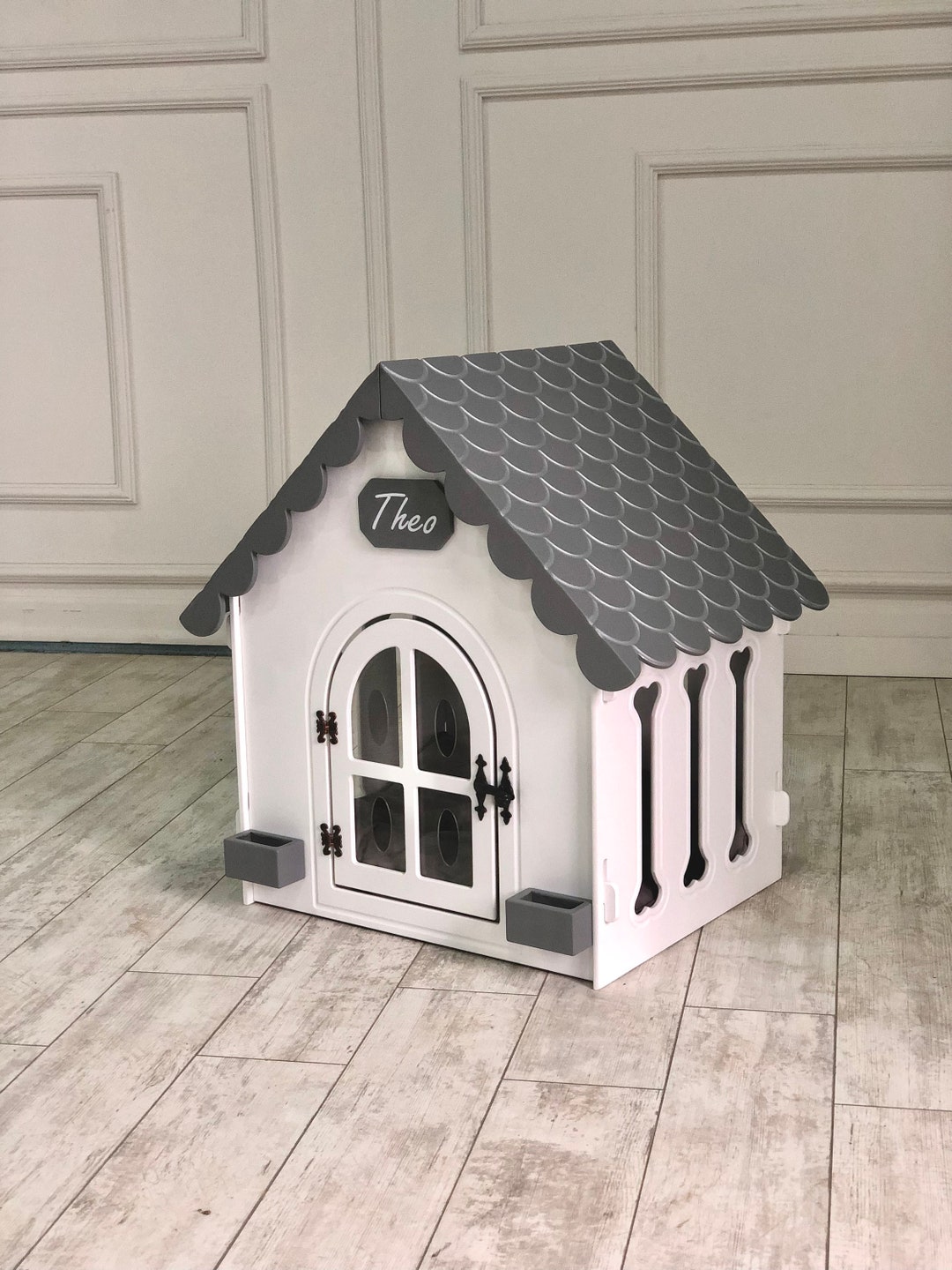 Modern Dog House, Wooden Pet House, İndoor Dog Bed, Dog Crate, Dog ...