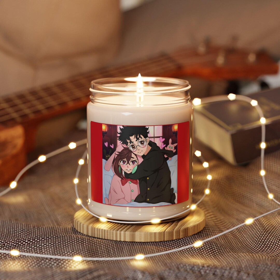 Dandadan! Momo X Okarun Candle 9oz Soy Jar | Romantic Anime ...