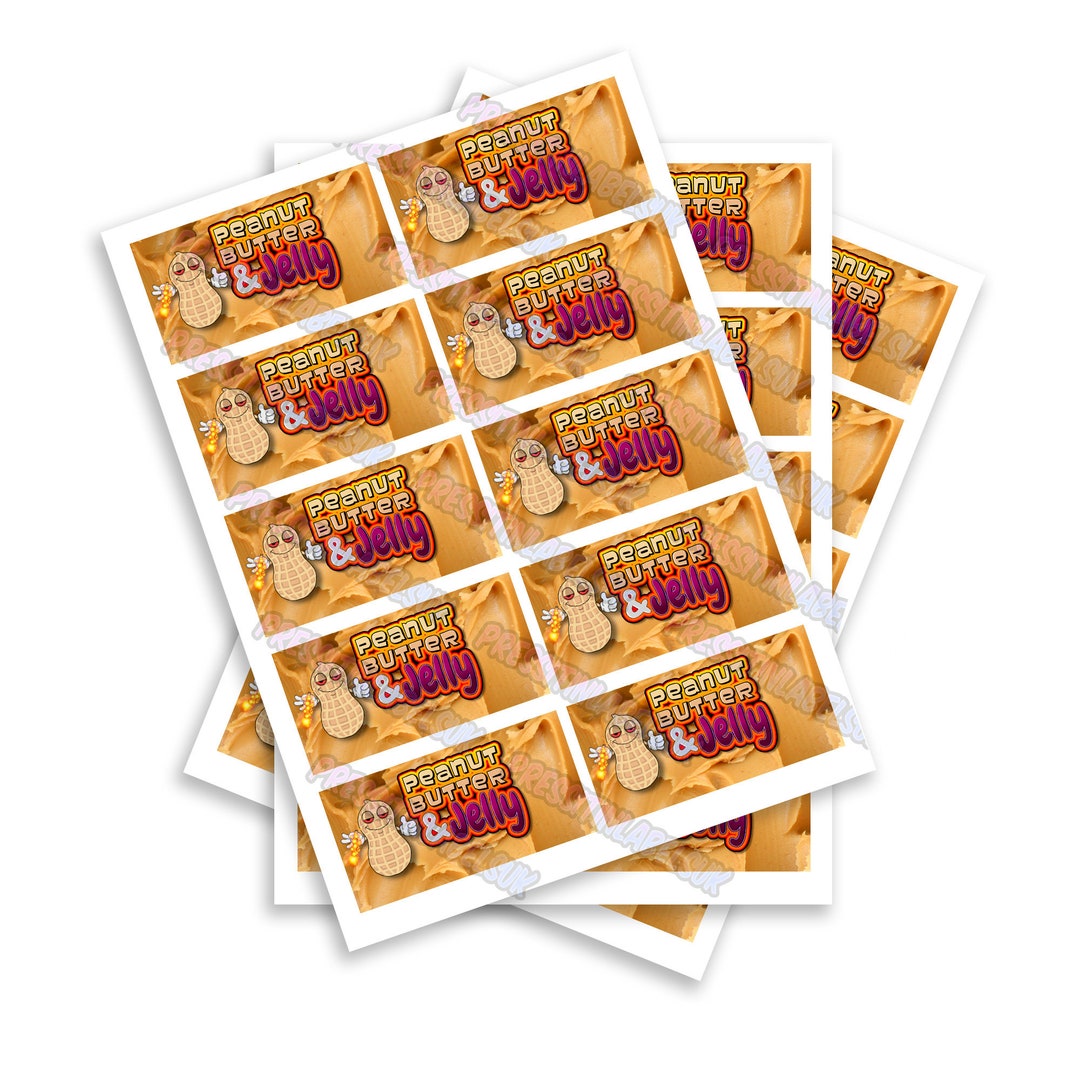 PBJ Pre Roll Sticker Labels - High Gloss - Multiple Sizes - Bulk ...