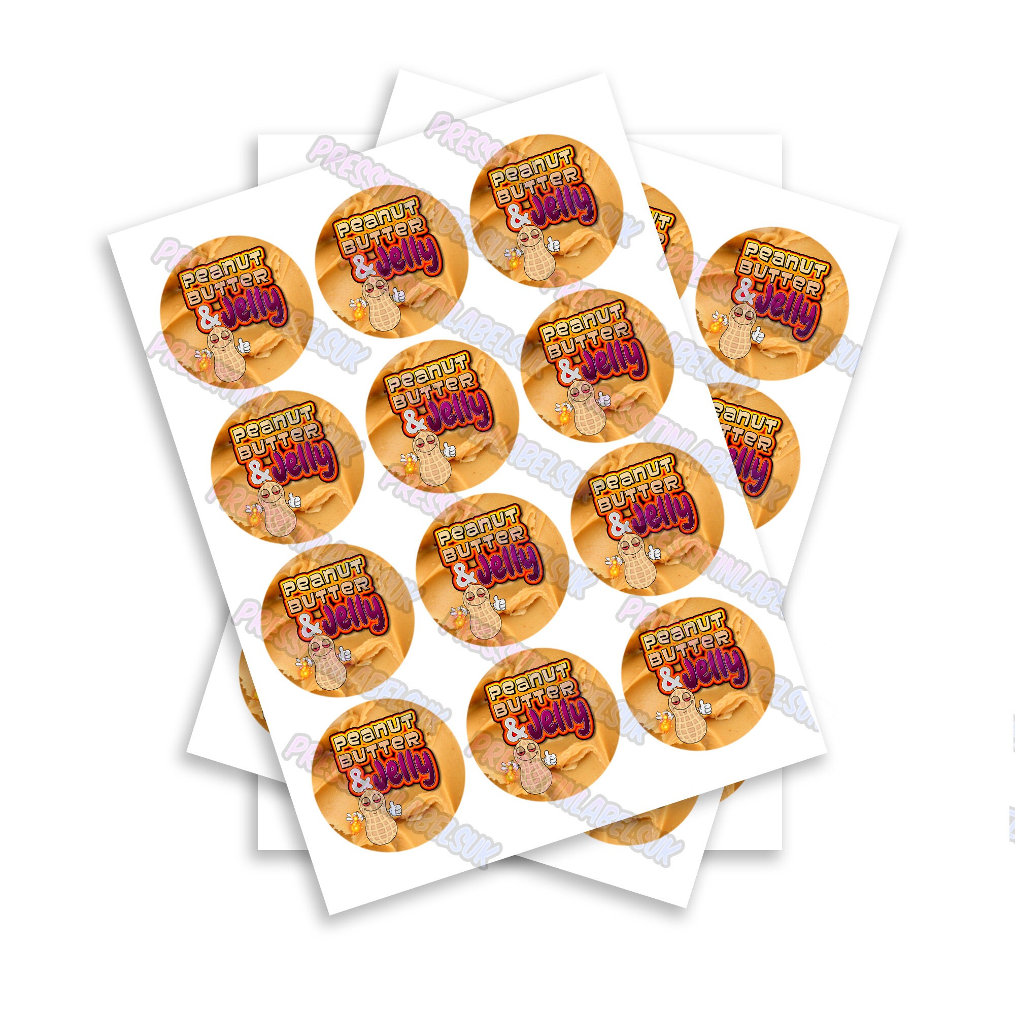 PBJ Sticker Labels High Gloss Pop Top Slap Stickers | Etsy