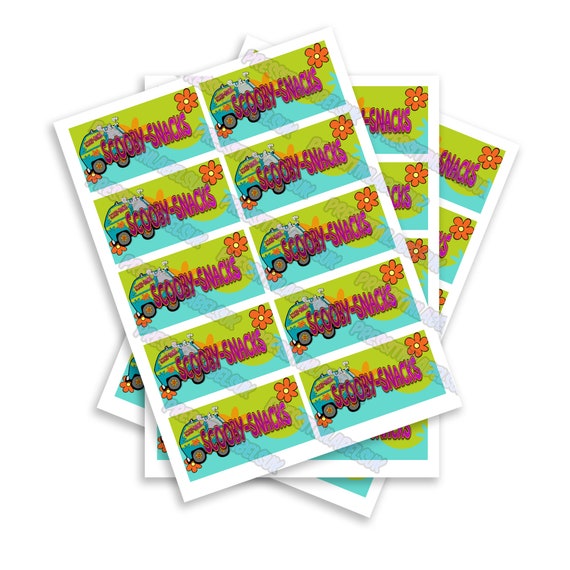 Scooby Snacks Pre Roll Sticker Labels High Gloss Multiple | Etsy