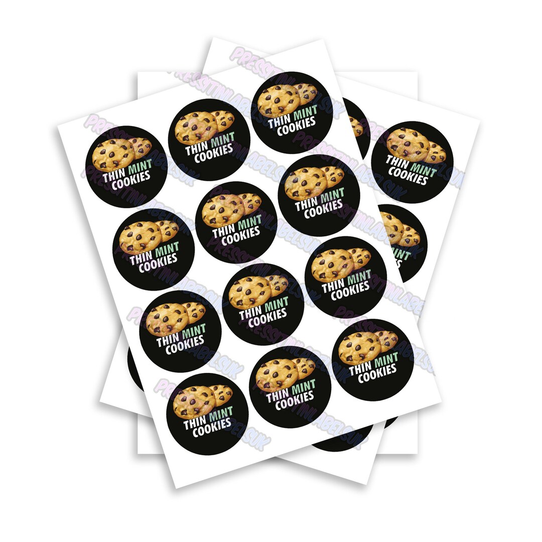 Thin Mint C Round Sticker Labels - High Gloss - Multiple Sizes ...