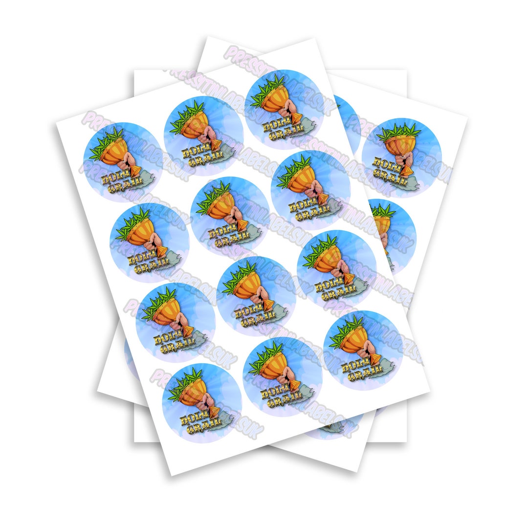 Holy Grail Sticker Labels - High Gloss - Pop Top Slap Stickers ...