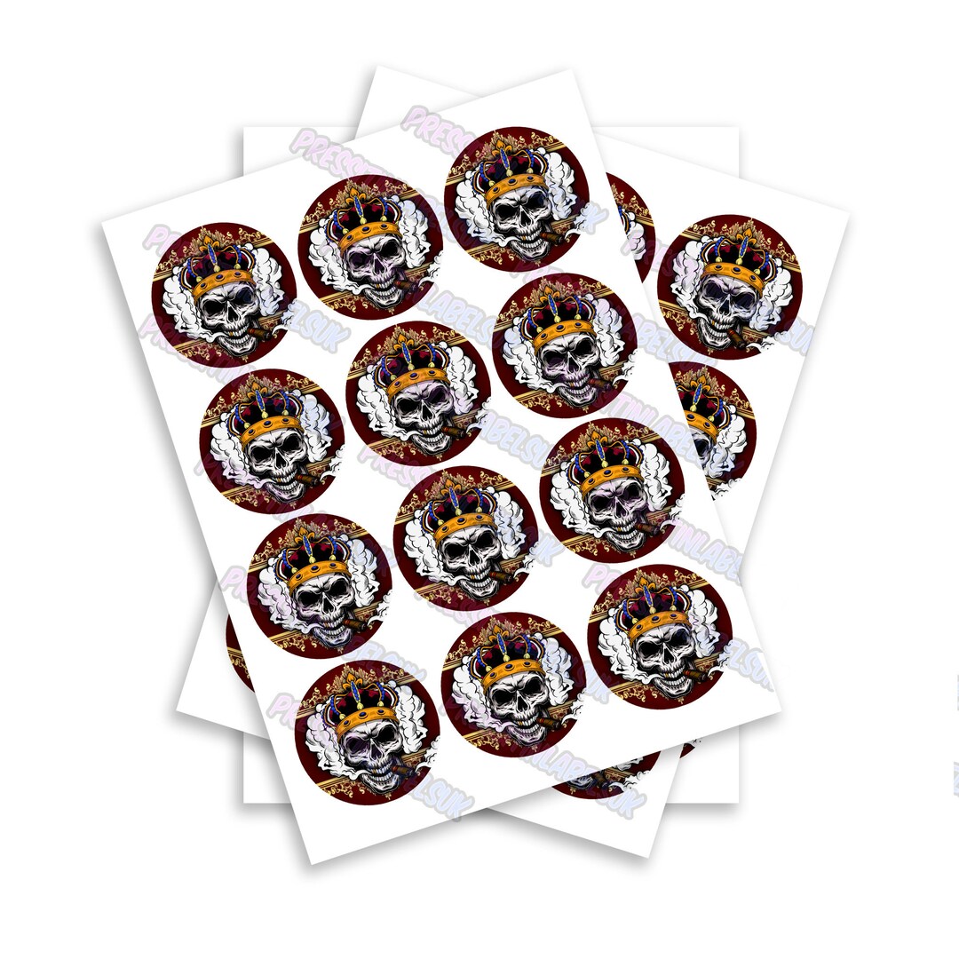 King Louis Sticker Labels - High Gloss - Pop Top Slap Stickers ...