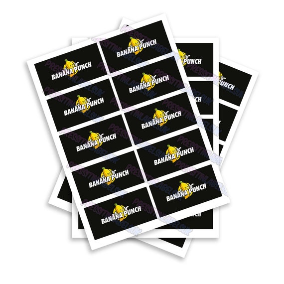 Banana P Pre Roll Sticker Labels High Gloss Multiple Sizes | Etsy