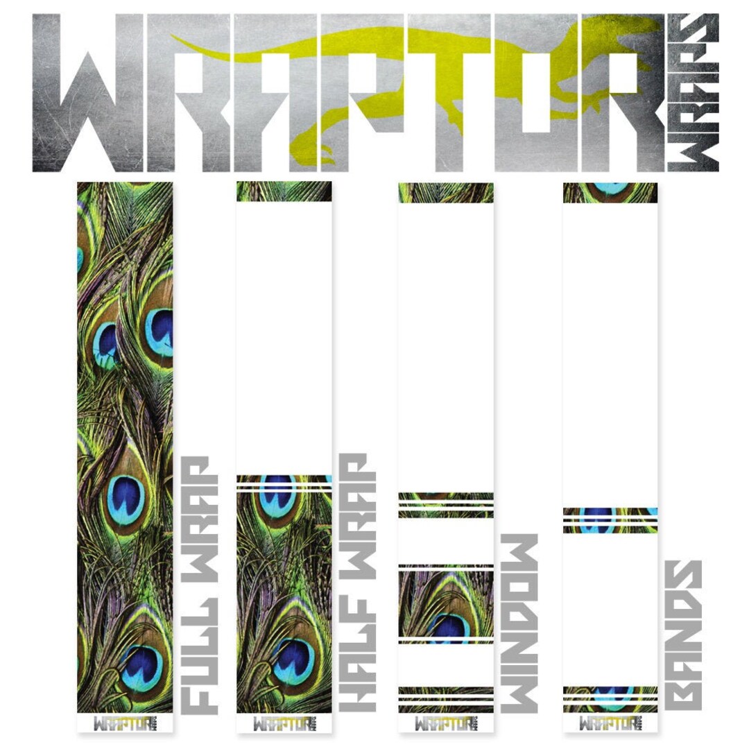 Archery Arrow Wraps - Peacock Feather HD - Pack of 13 Wraps - Etsy