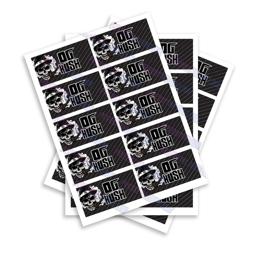 OGK Pre Roll Sticker Labels - High Gloss - Multiple Sizes - Bulk ...