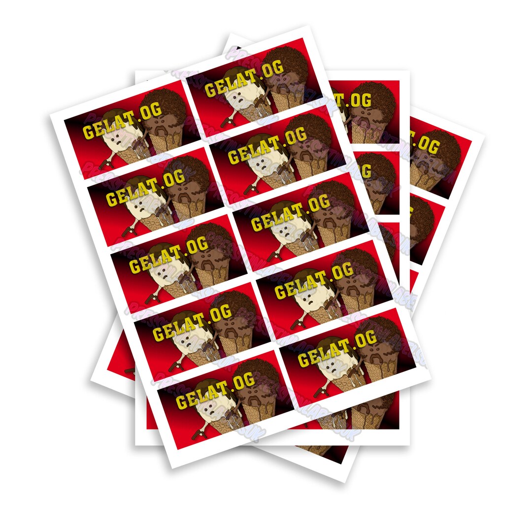 Gelato O Pre Roll Sticker Labels - High Gloss - Multiple Sizes - Bulk ...
