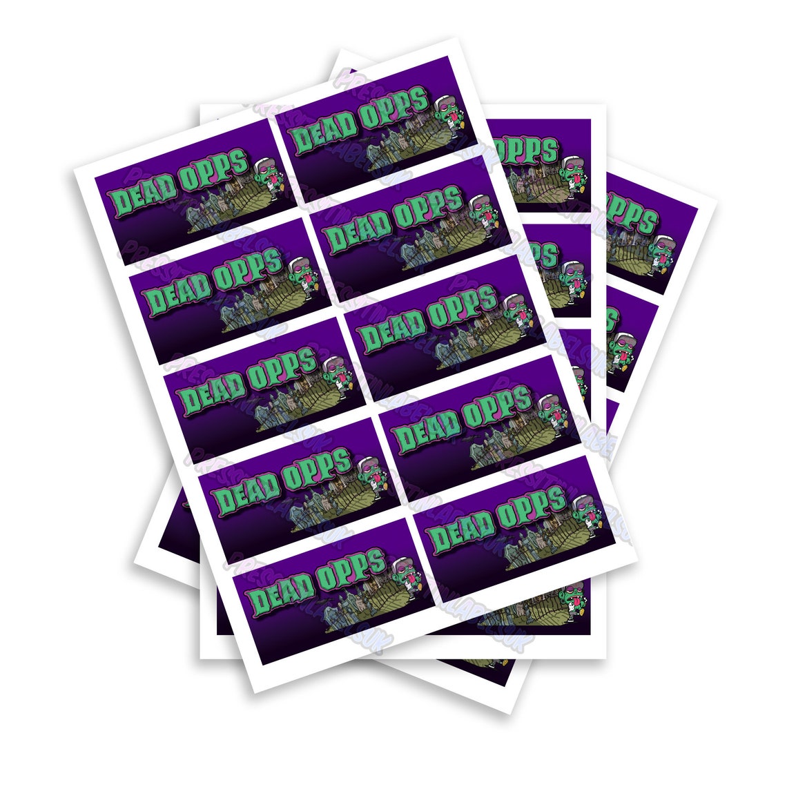 Dead Opps Pre Roll Sticker Labels - High Gloss - Multiple Sizes - Bulk ...