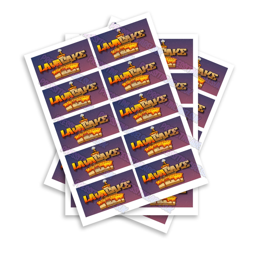 Lava C T2 Pre Roll Sticker Labels - High Gloss - Multiple Sizes - Bulk ...