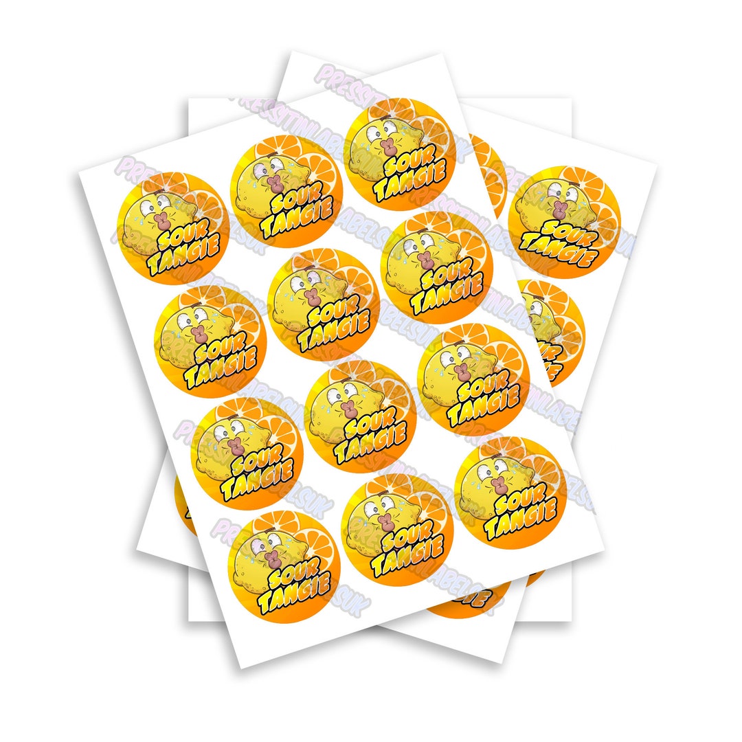 Sour T Round Sticker Labels - High Gloss - Multiple Sizes - Circular ...