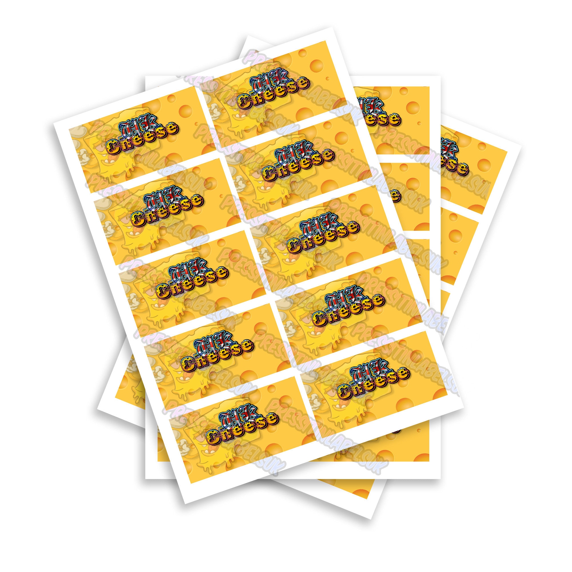 UK Cheese Pre Roll Sticker Labels High Gloss Multiple - Etsy