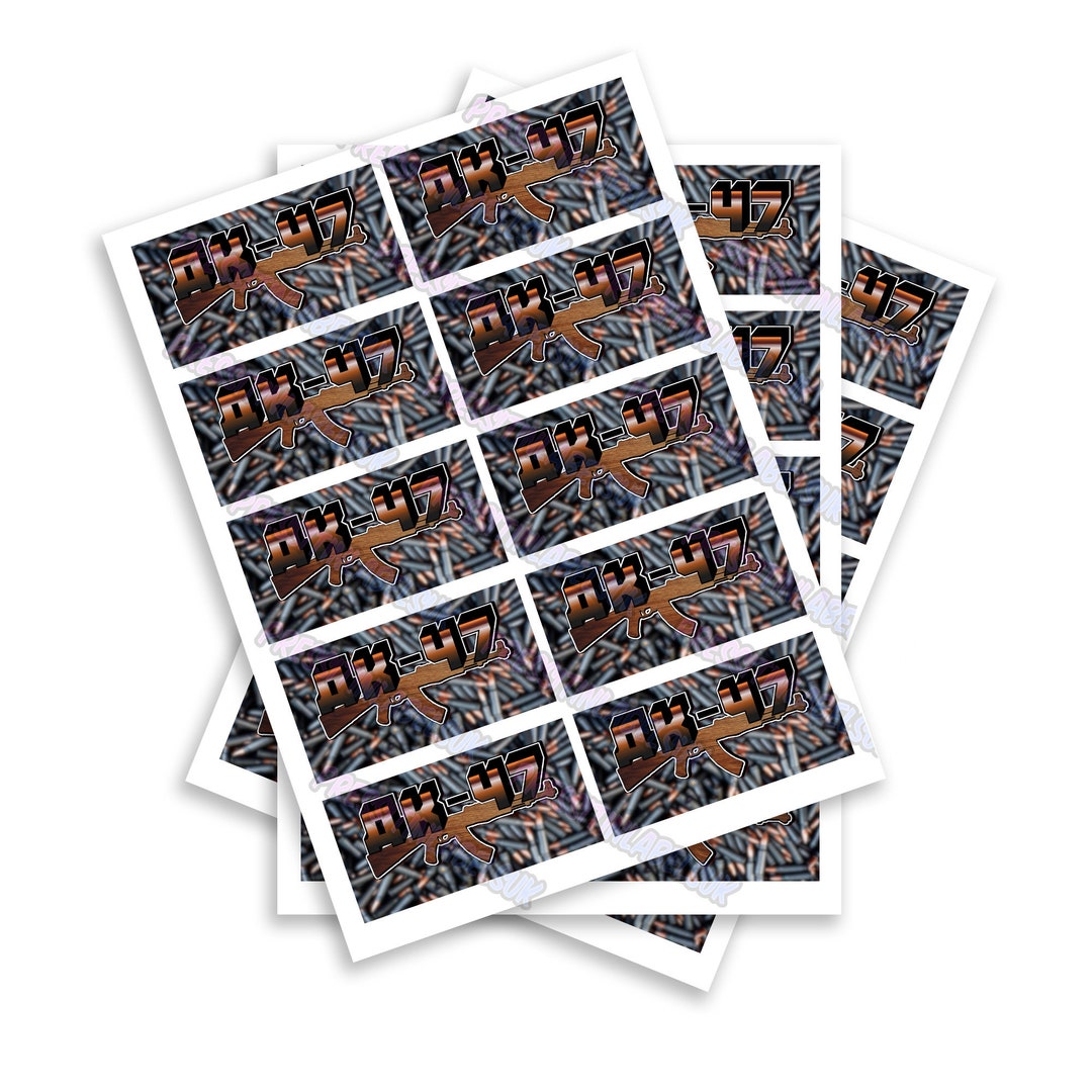 AK Pre Roll Sticker Labels - High Gloss - Multiple Sizes - Bulk ...