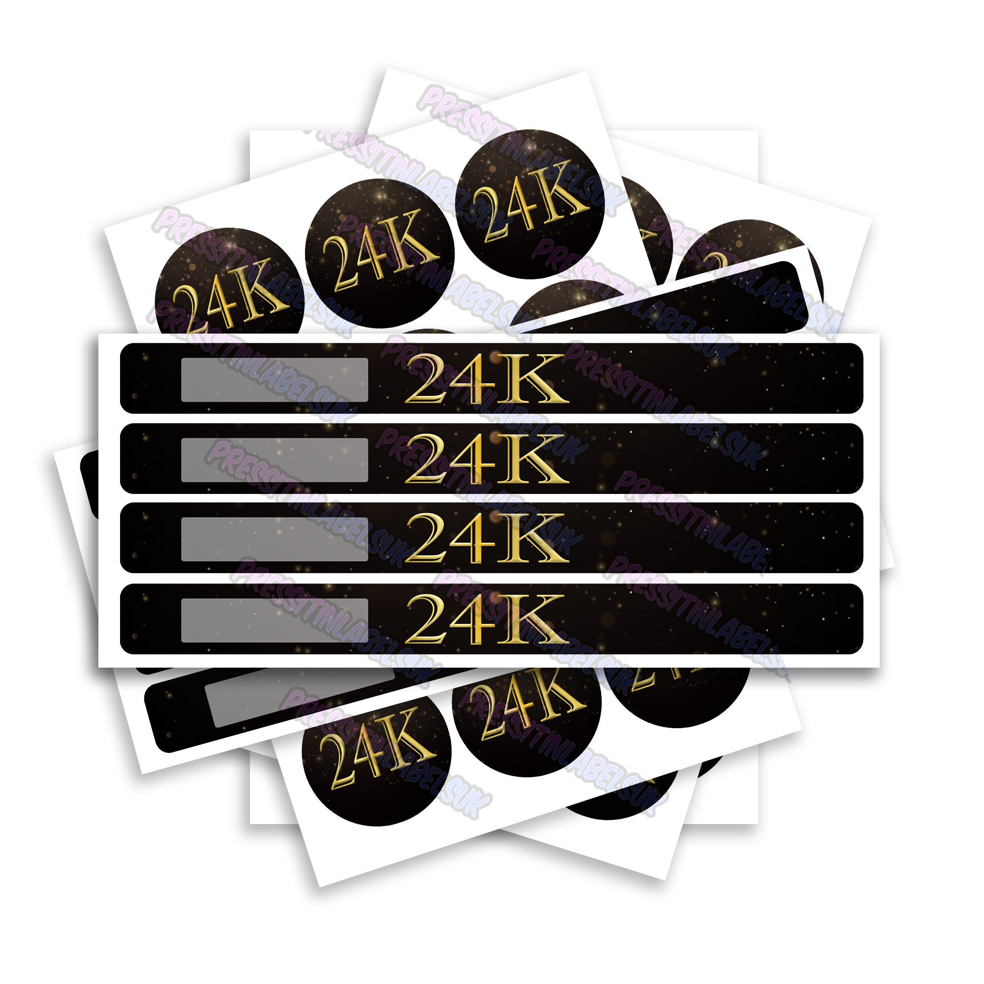 24K 100ml Tin Labels High Gloss Tin Can Stickers - Etsy