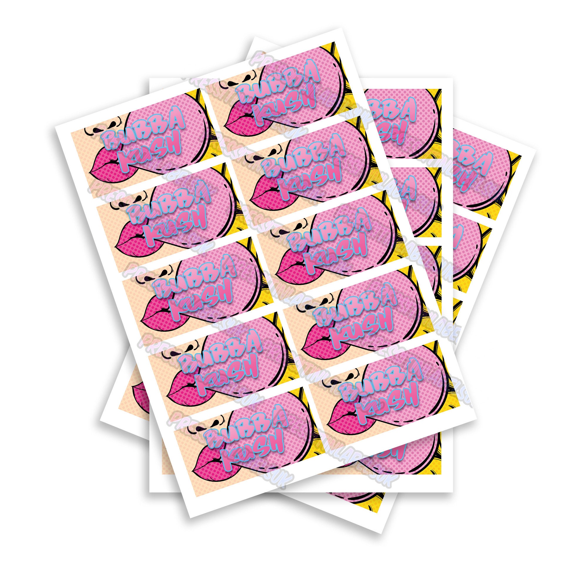Bubba K Pre Roll Sticker Labels High Gloss Multiple Sizes - Etsy