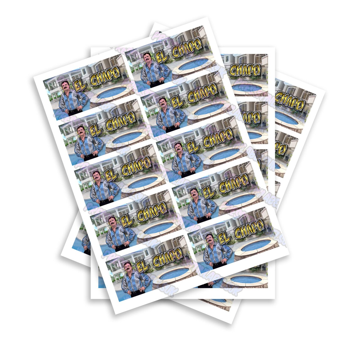 El Chapo Pre Roll Sticker Labels High Gloss Multiple Sizes | Etsy