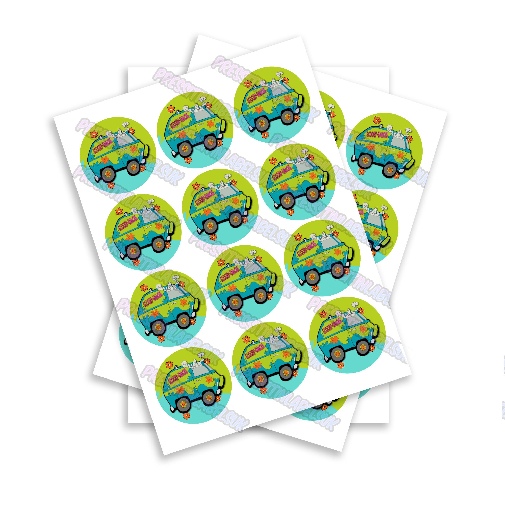 Scooby Snacks Sticker Labels High Gloss Pop Top Slap - Etsy