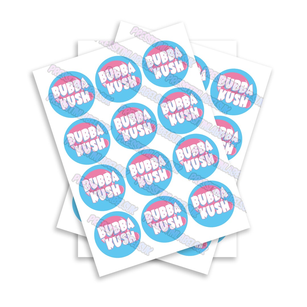 Bubba K T3 Round Sticker Labels - High Gloss - Multiple Sizes ...