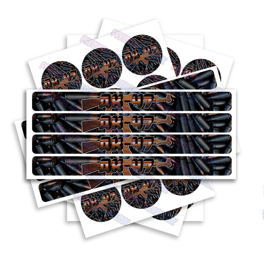 AK 100ml Tin Labels High Gloss Tin Can Stickers Includes Lid & Side ...