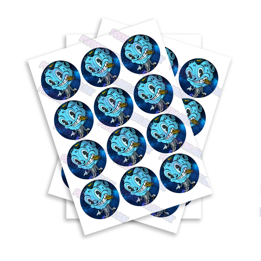 Blue Dream T2 Round Sticker Labels - High Gloss - Multiple Sizes ...