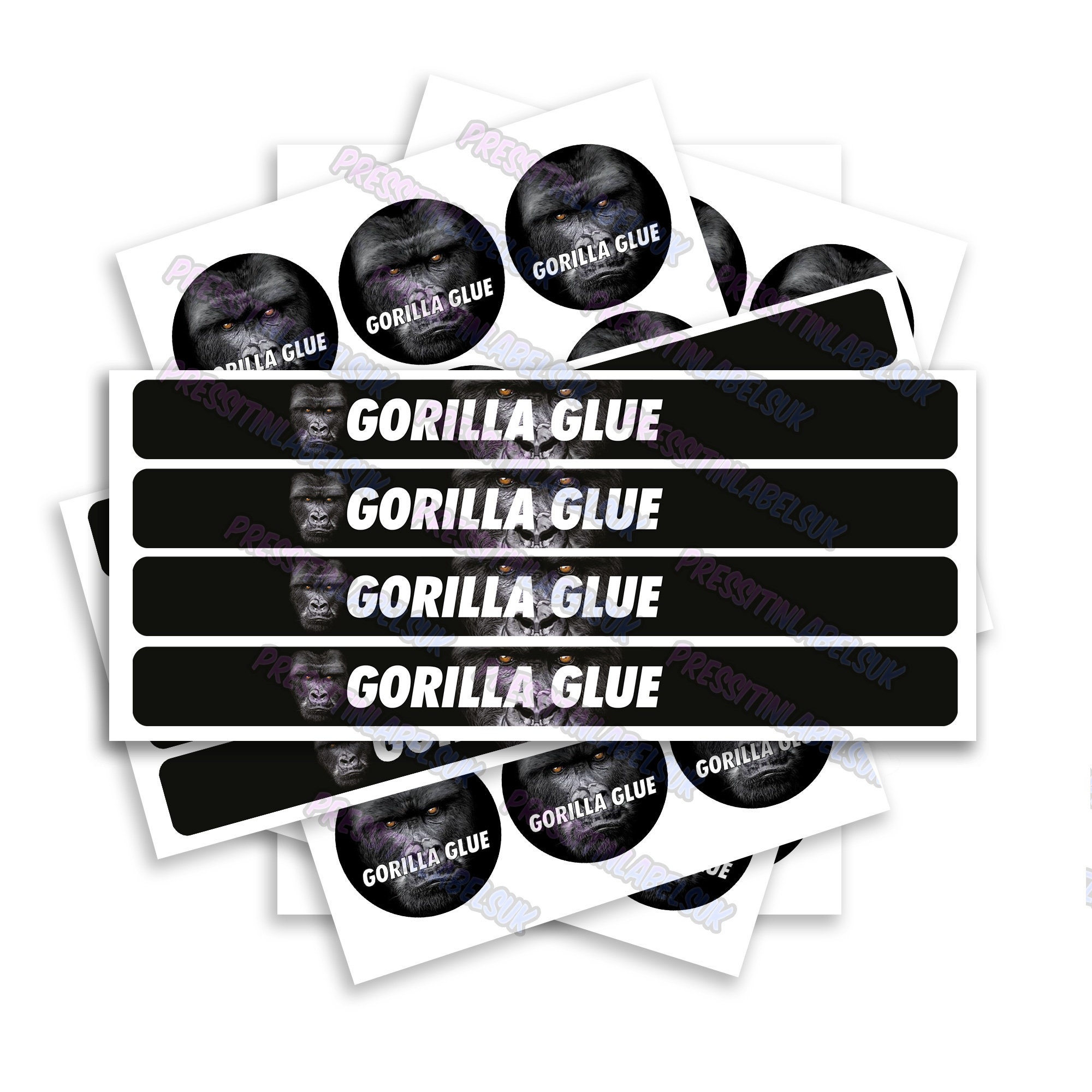 Gorilla G 100ml Tin Labels High Gloss Tin Can Stickers | Etsy