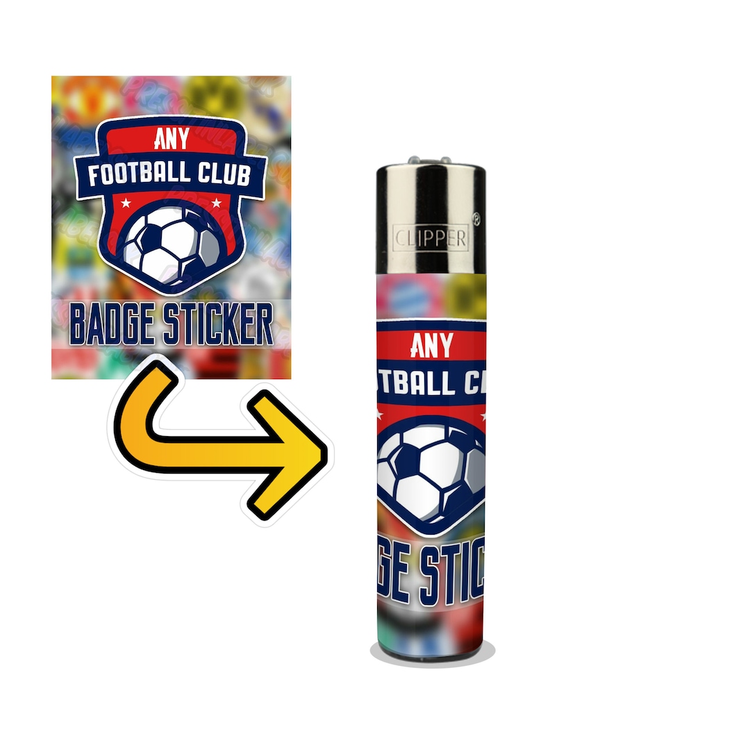 Custom Lighter Wrap - Custom Football Lighter Stickers - Clipper ...