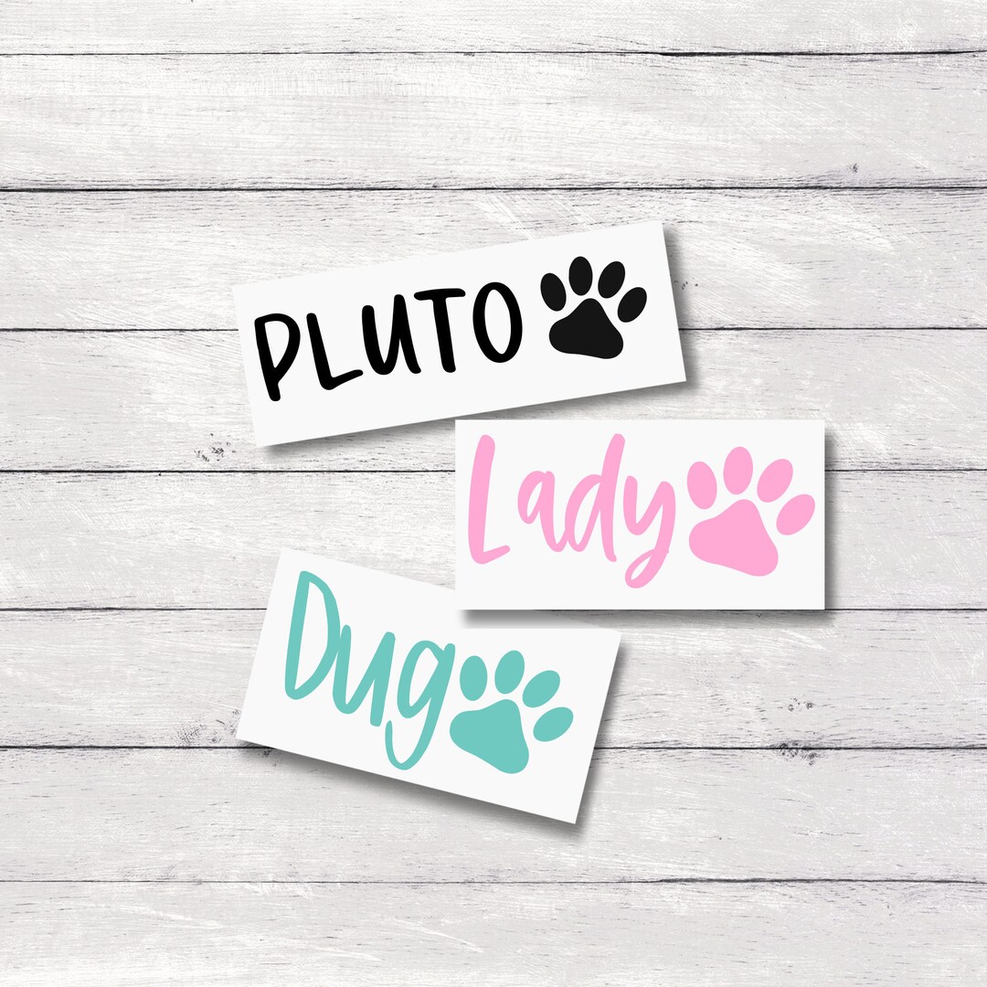 Personalised Dog Bowl Label Custom Pet Label Personalised Dog Label ...