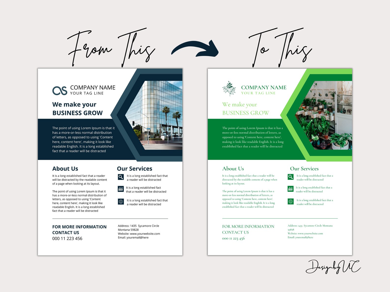 Printable Business Flyer | Corporate Flyer Template | Canva Template ...