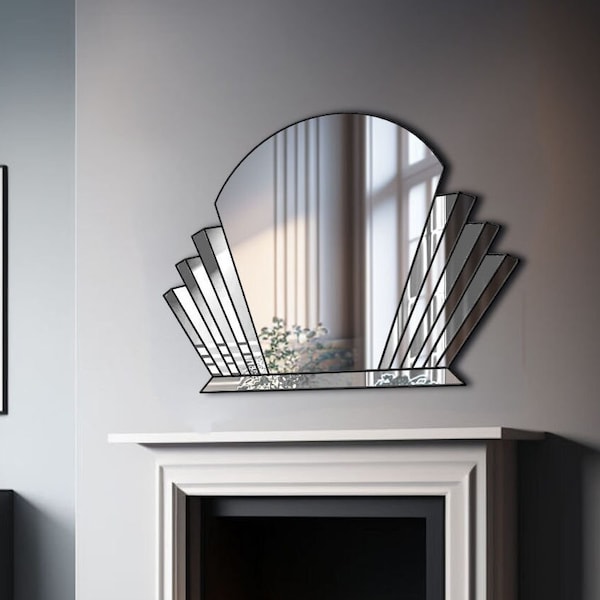 Fan Shaped Mirror - Etsy UK