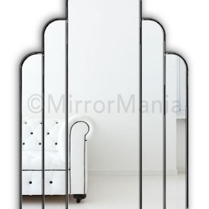 Art Deco Shaped Handmade Wall Mirror Tuscan - Etsy