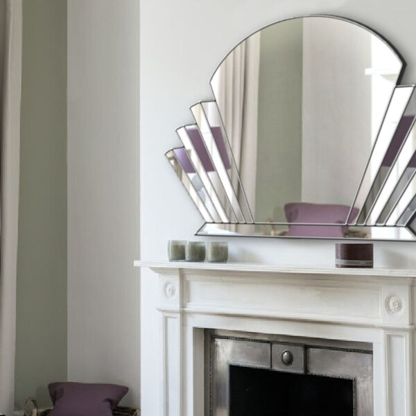 Fan Shaped Mirror - Etsy UK