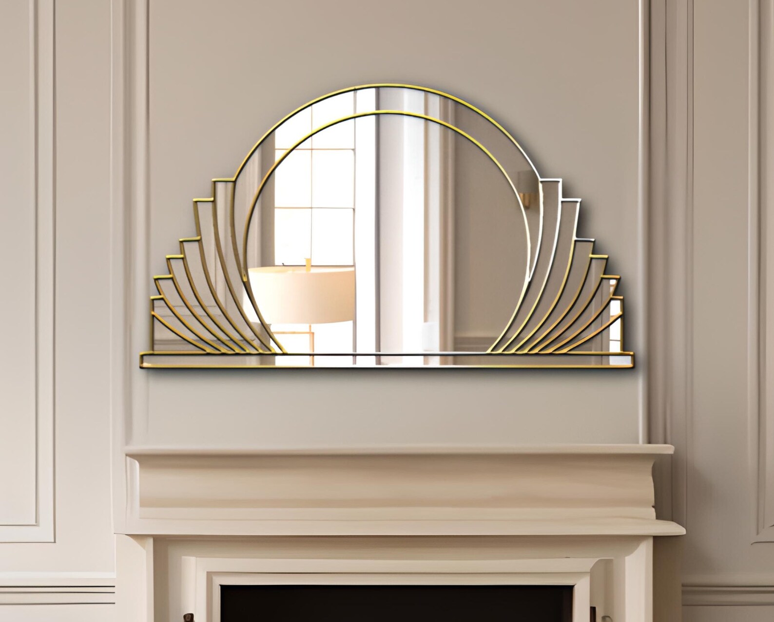Messina Majesty Art Deco Mirror in Gold - Etsy