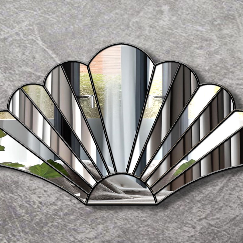 Fan Shaped Mirror - Etsy UK