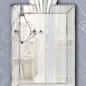 Art Deco Fan Mirror Vienna Royal 'the Regal Radiance Mirror' - Etsy